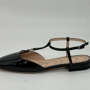 Gucci | Shoes | Gucci Marmont Double G Patent Leather T Strap Ballerina ...